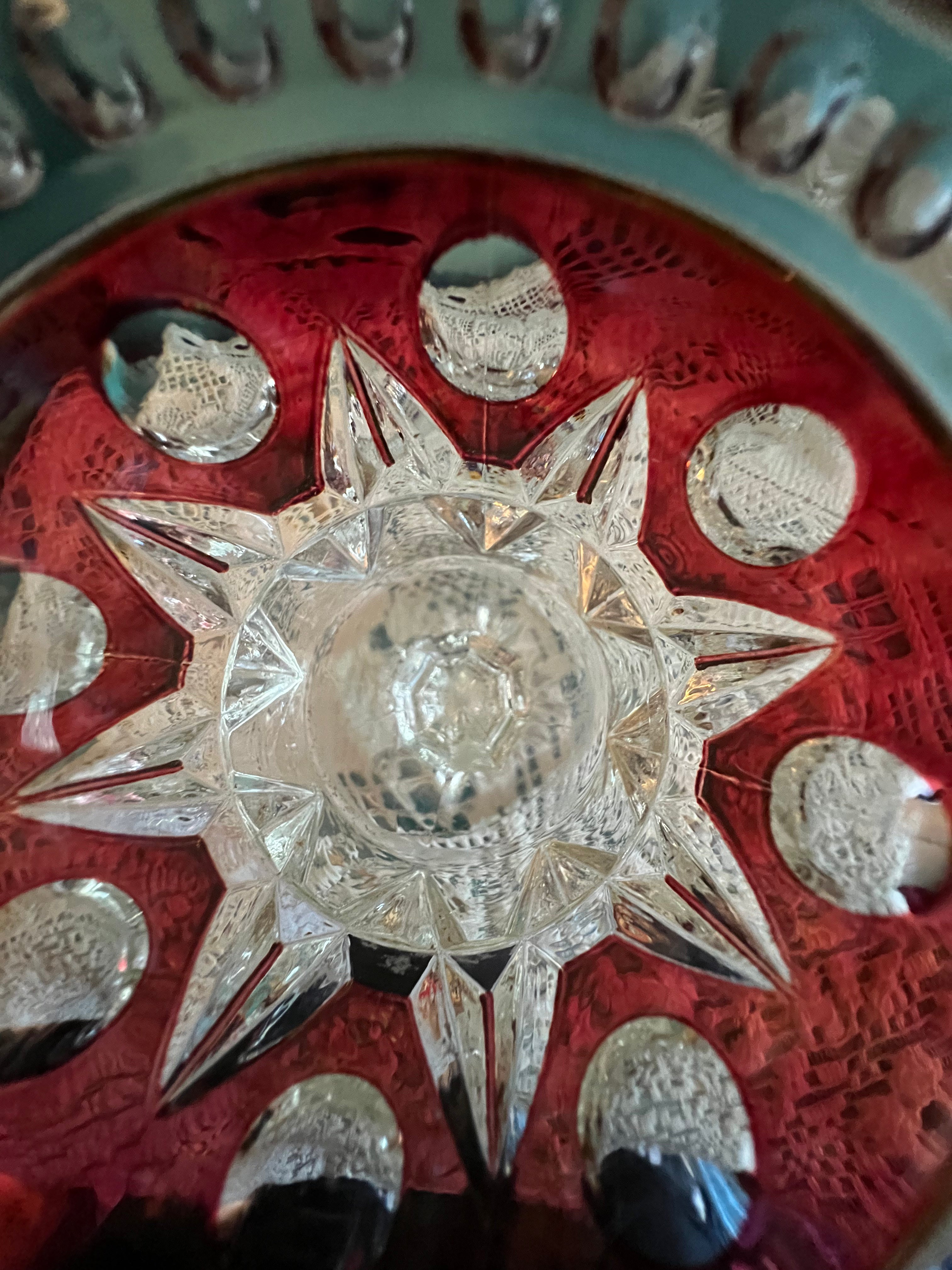 Ruby Red Glass Collection – Vintage Bowls, Cups & Plates – Dusty Treasures